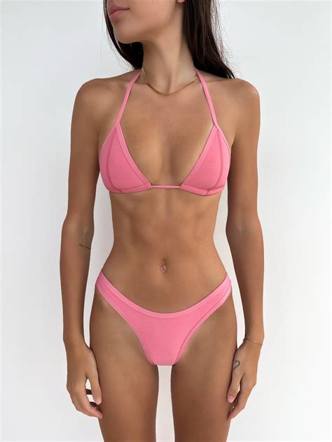 Laura Detailed Pink Set Hoaka Swimwear
