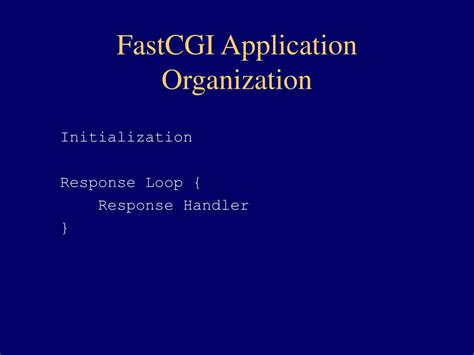 Ppt Fastcgi Powerpoint Presentation Free Download Id505693