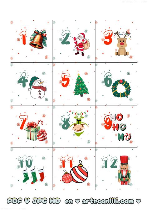 Numeros De Navidad Para Imprimir Explorá Plantillas De Numeros Para