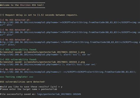 Github Shogunlabshuriken Cross Site Scripting Xss Command Line Tool For Testing Lists Of