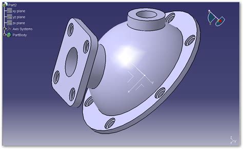 Extruded Boss On The Sphere Catia V5 Exercise 2d Into 3d Modeling