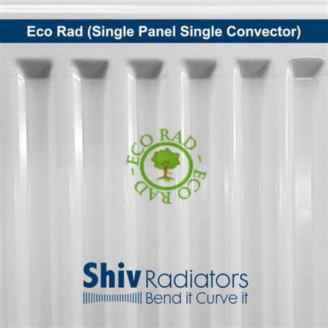 300mm X 1000mm Eco Rad Single Panel Convector Curved Radiator Shiv