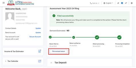 Section Revised Return Learn By Quicko