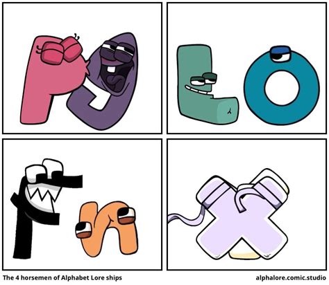 The 4 Horsemen Of Alphabet Lore Ships Ralphabetfriends