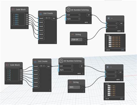 How To Combine Two Lists Of Strings Revit Dynamo