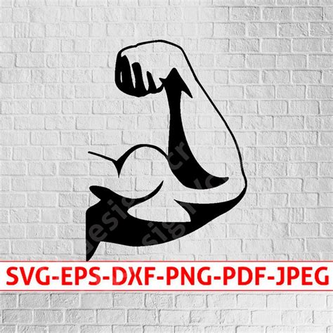 Bicep Svg Muscle Svg Arm Flex Svg Bodybuilder Svg Workout Svg Porn