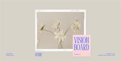 비전 보드 만드는 법 목표 시각화하기 Simple P