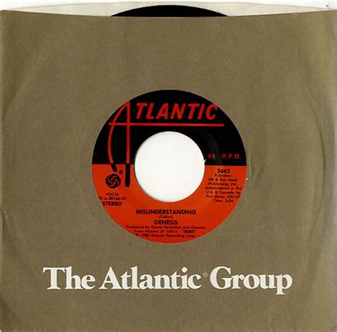 Genesis Misunderstanding Us 7 Vinyl —