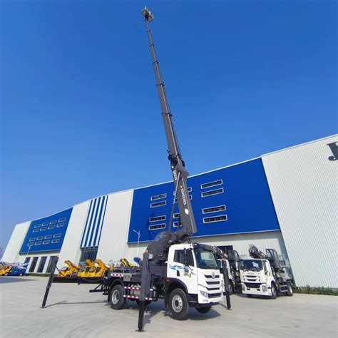 Truck Mounted 45m Telescoping Aerial Platform Work Truck High Altitude