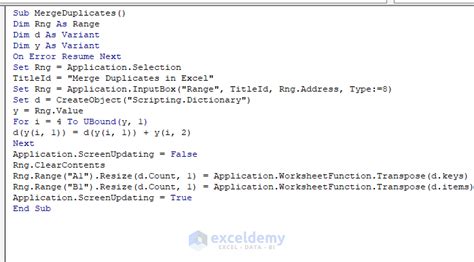 How To Merge Duplicates In Excel 6 Ways Exceldemy