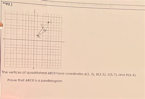 Solved 2 1the Vertices Of Quadrilateral Abcd Have
