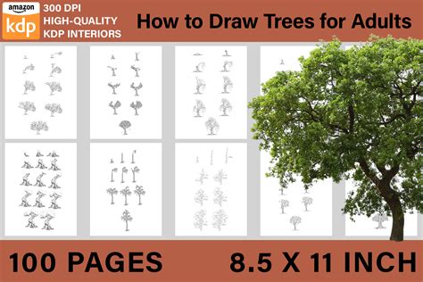 How To Draw Trees For Adults Graphic By BreakingDots Creative Fabrica