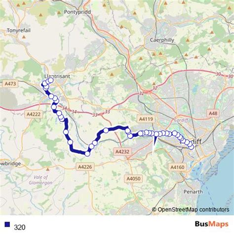 Bus 320 Schedule And Stops In Cardiff