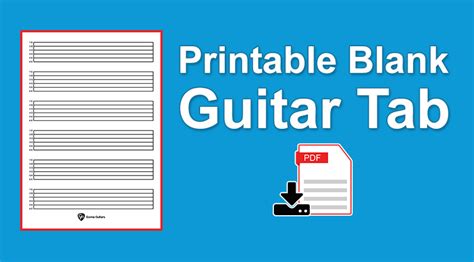 Blank Guitar Tab Printable Pdf Sheet Guvna Guitars