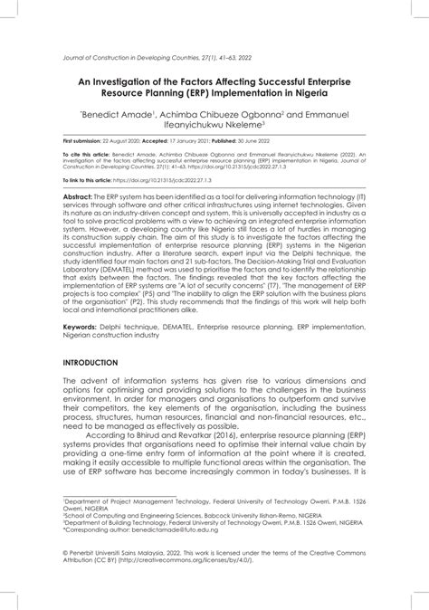 Pdf An Investigation Of The Factors Affecting Successful Enterprise