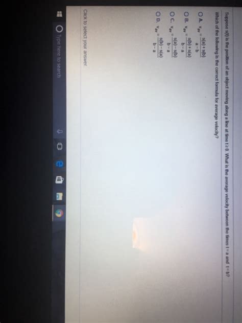 Solved Suppose S T Is The Position Of An Object Moving