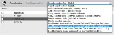 econz wireless uploading tasks with coordinates using a csv file