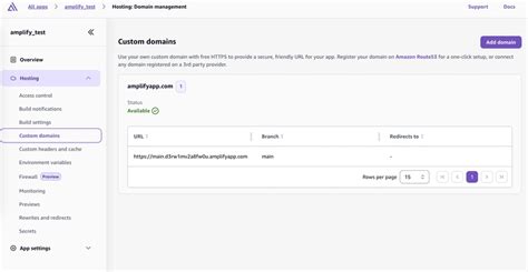 Setting Up A Custom Domain With Aws Amplify Without Using Aws Route 53 Dev Community