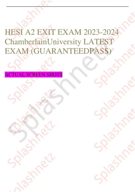 Hesi A2 Entrance Exam 2025 Version 1 Questions And Correct Detailed