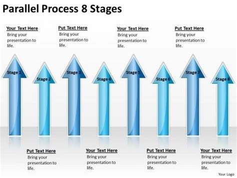 Business Cycle Diagram Parallel Process Stages Marketing Diagram
