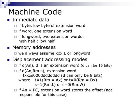 Machine Code Typically Word 1 Words 2 3 Words Ppt Download