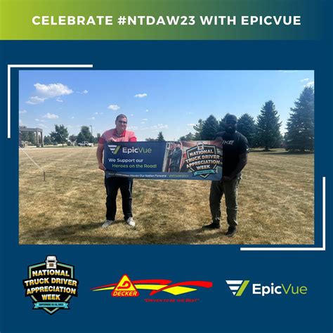 Epicvue On Linkedin Ntdaw23 Ntdaw23 Truckers Epicvue Deckertrucklines Ntdaw23…