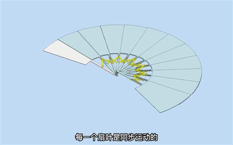 一种类似扇子的折叠机构，一起看看他是怎么设计的吧 邯工制图 邯工制图 哔哩哔哩视频