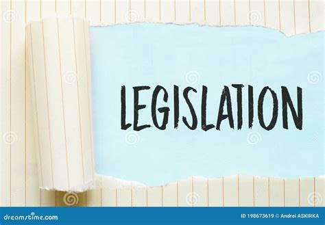The Text Legislation Appearing Behind Torn White Paper Stock Image Image Of Word White 198673619