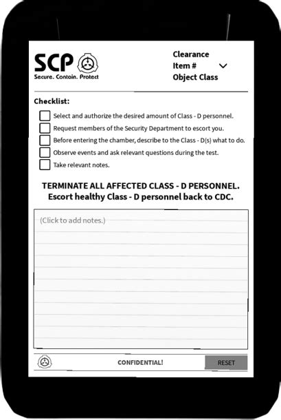 Clipboard Scp Roleplay Wiki Fandom