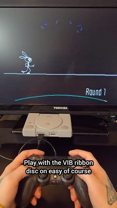 Super Wierd Game On Playstation Classic Vib Ribbon Rhythm Game