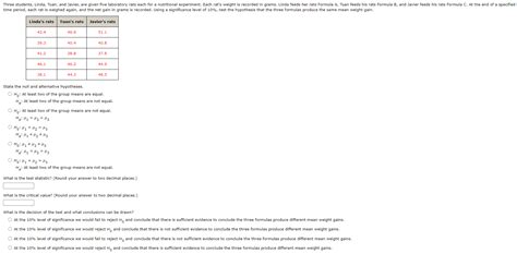 Solved State The Null And Alternative Hypotheses H0 At