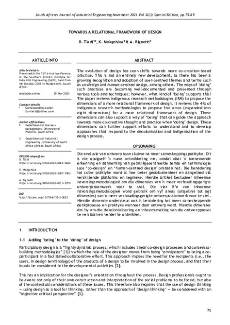 Pdf A Relational Framework For Co Creative Design