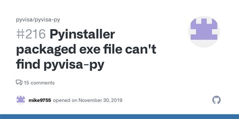 Pyinstaller Packaged Exe File Cant Find Pyvisa Py · Issue 216