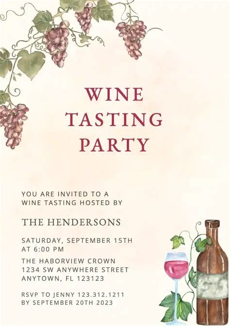 무료 디너 파티 초대장 템플릿 Invitanku