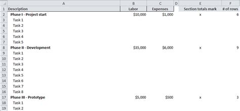Selecting Multiple Variable Cell Ranges In Excel With Vba To Draw
