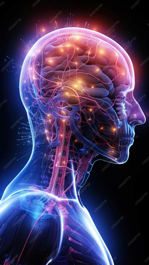 Premium Ai Image Human Brain Signal Deep Learning Concept Human Head And Brain Different Kind