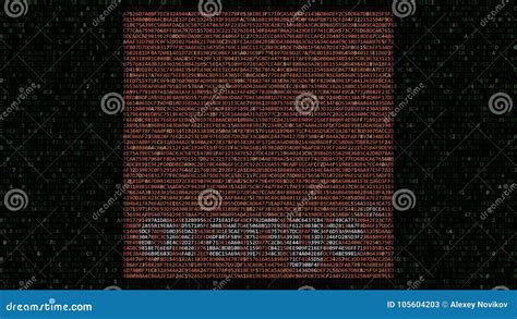 orange s a logo made of hexadecimal symbols on computer screen
