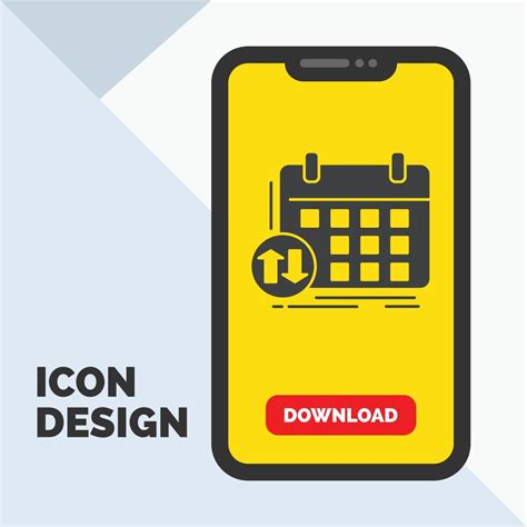 Schedule Classes Timetable Appointment Event Glyph Icon In Mobile
