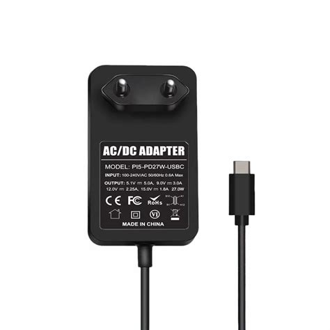 Official Raspberry Pi 5 Power Supply 5 1v 5a Eu Us Uk Plug 27w Usb C Power Adapter For Raspberry