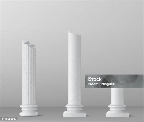 회색 배경에 고립 된 흰색 폭행 3d 극 실린더 벡터 일러스트 레이 션 0명에 대한 스톡 벡터 아트 및 기타 이미지 0명 3차원 형태 강단 Istock