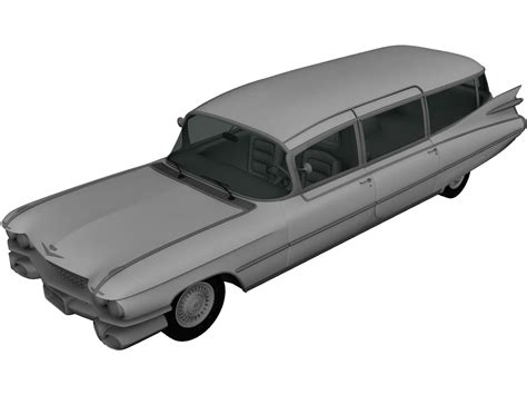 Cadillac Fleetwood 75 Miller Meteor Hearse 3D Model 3DCADBrowser