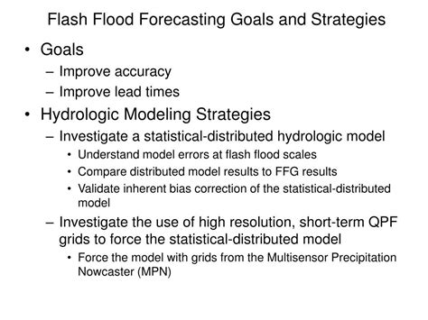 ppt a statistical distributed hydrologic model for flash flood