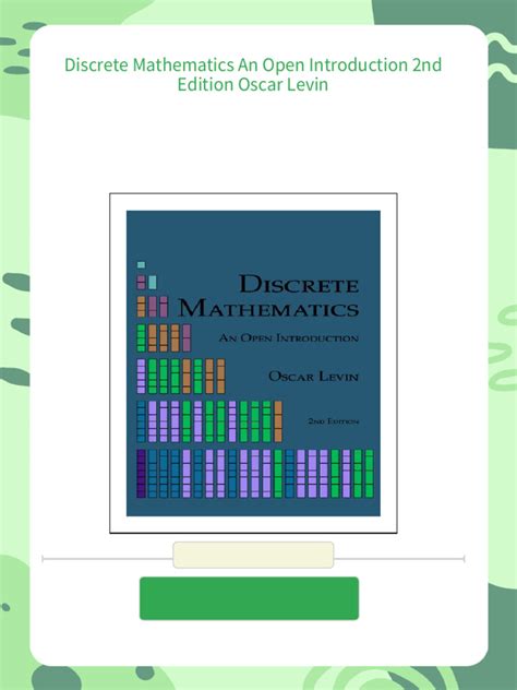 discrete mathematics an open introduction 2nd edition oscar levin