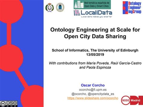 Ontology Engineering At Scale For Open City Data Sharing Ppt