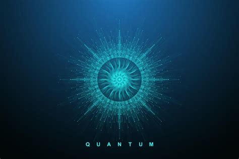premium vector quantum computing concept deep learning artificial intelligence big data