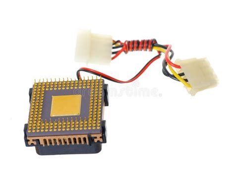 Wiring Diagram And CPU Stock Image Image Of Isolated