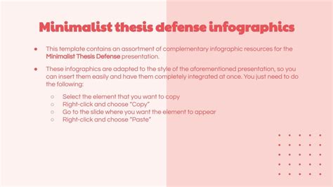Minimalist Thesis Defense Infographics