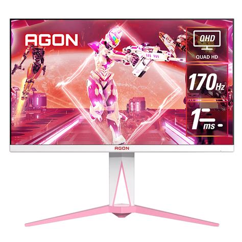 AOC AGON In QHD Hz IPS Gaming Monitor AG QXR White Pink Msy Com Au