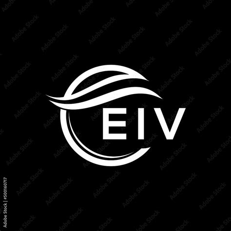 Eiv Letter Logo Design On Black Background Eiv Creative Initials