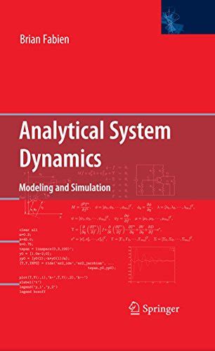 Analytical System Dynamics Modeling And Simulation 1st Edition 2nd